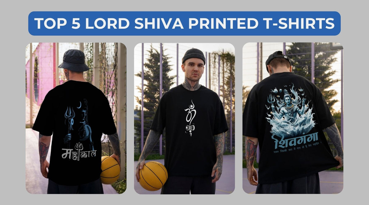 Top 5 Lord Shiva Printed T-shirts – Vedic Tees