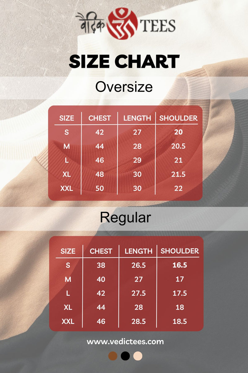 Men's Being Sanatan Printed Regular/Oversized T-shirt – Vedic Tees