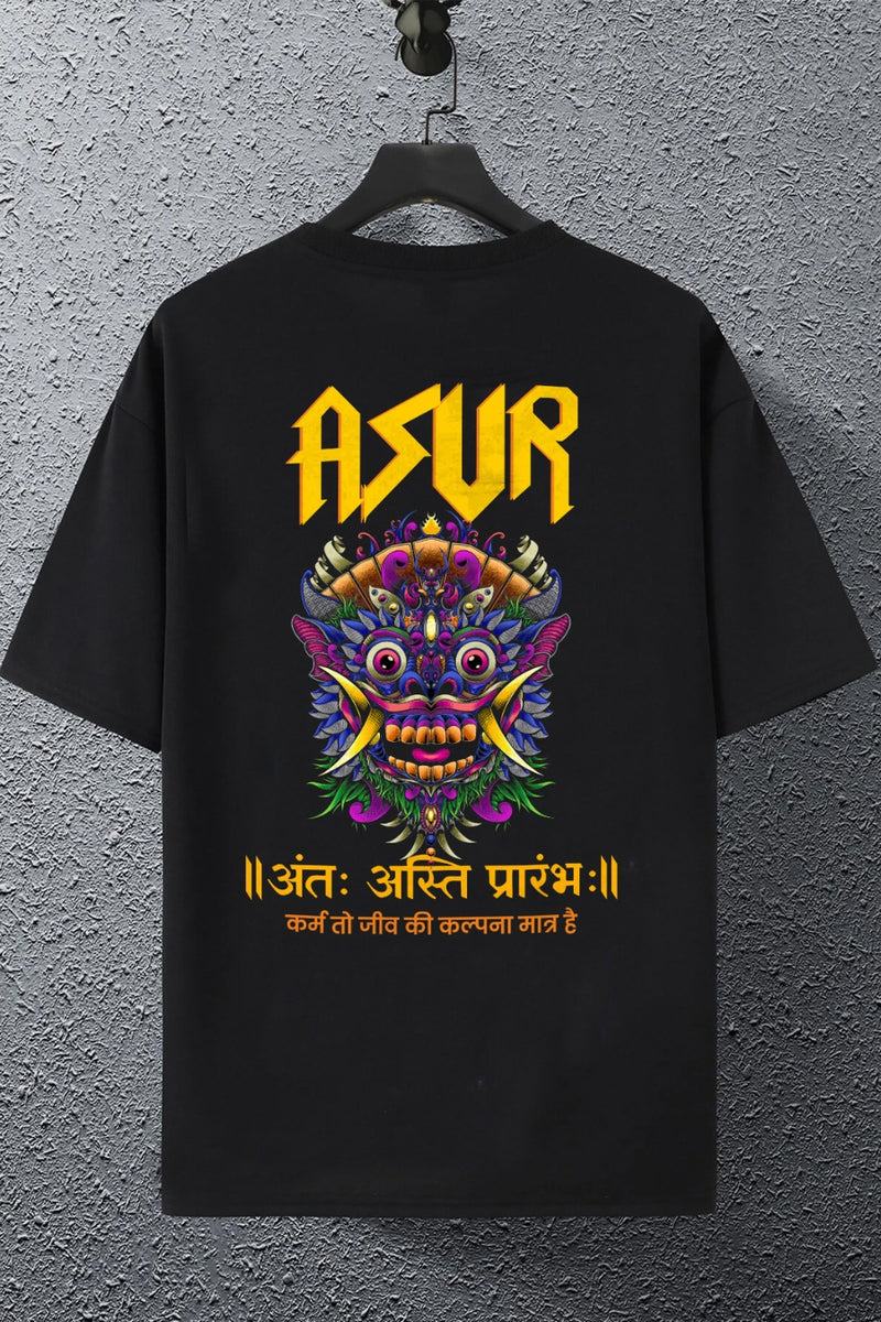 Asur Printed Oversized/Regular T-Shirt – Vedic Tees