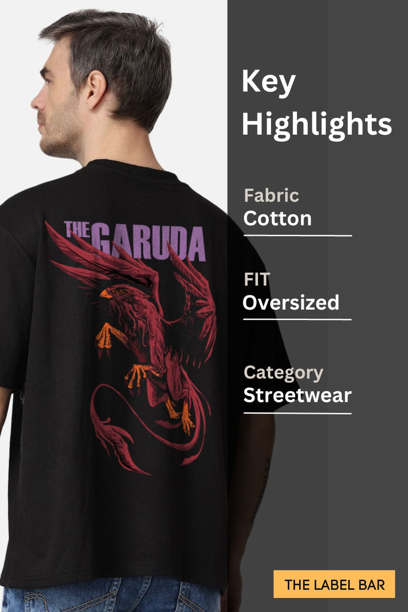 Men's The Garuda Printed Regular/Oversized T-Shirt – Vedic Tees
